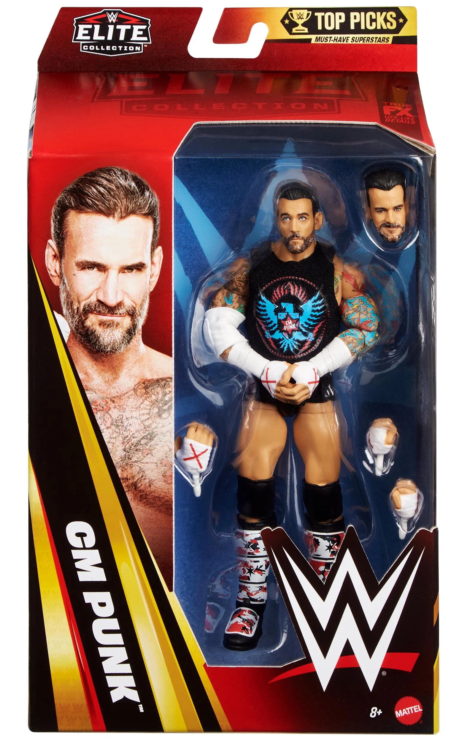 WWE Top Picks Elite Collection 2026 Wave 2 CM Punk Action Figure ...